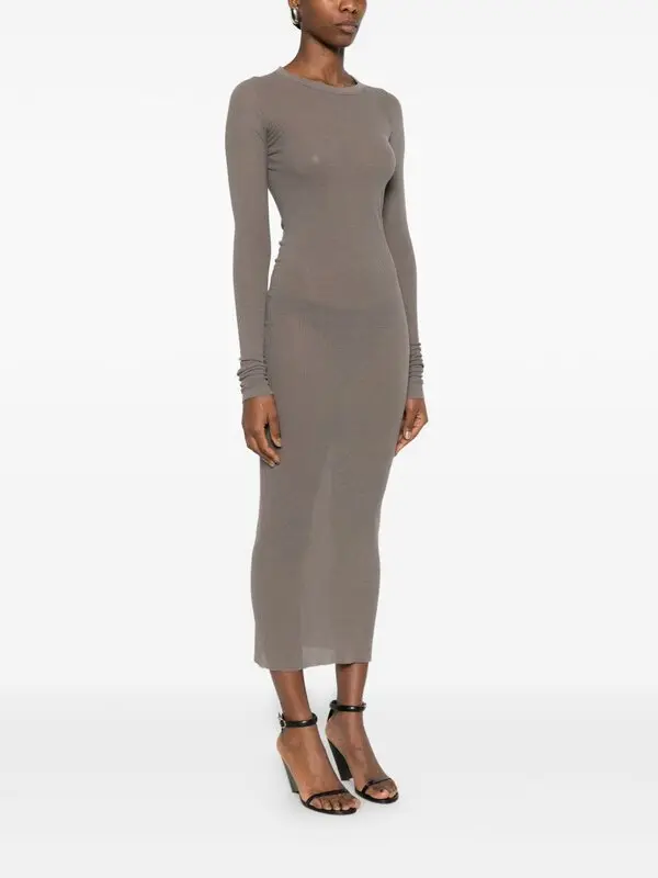 Rick Owens Ribbed Midi Dress