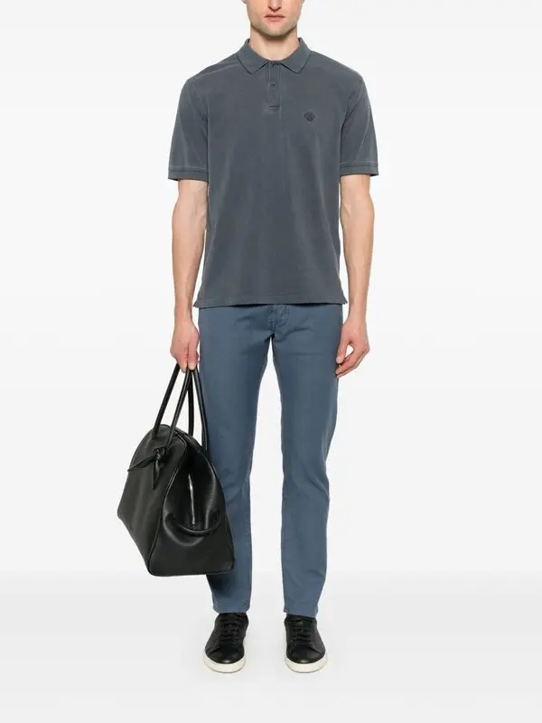 Herno Logo Cotton Polo Shirt