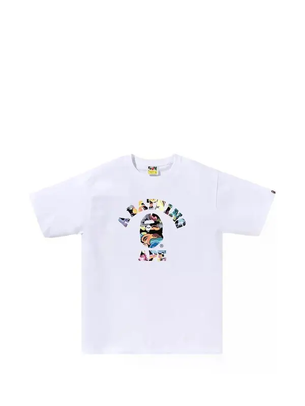 A BATHING APE Camo College Crew-neck T-shirt