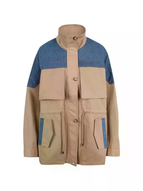 JOVONNA Nano Denim Panel Jacket