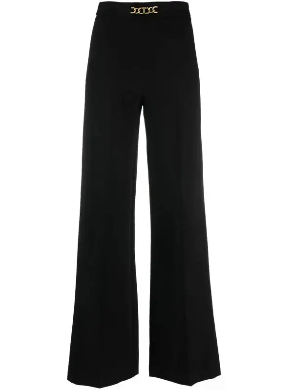 TWINSET Oval-t Chain Wide-leg Trousers