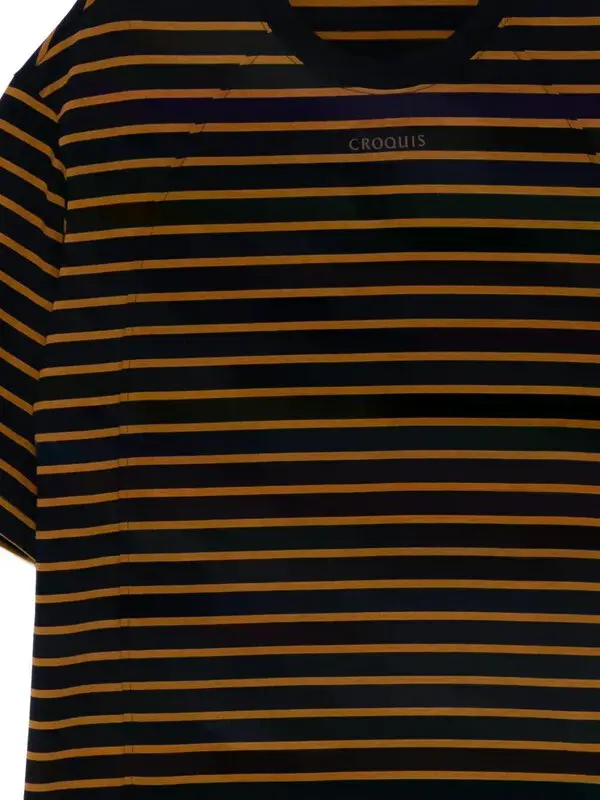 CROQUIS Stripe Print T-shirt