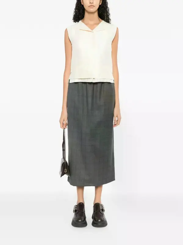 LESS H-line Checked Skirt