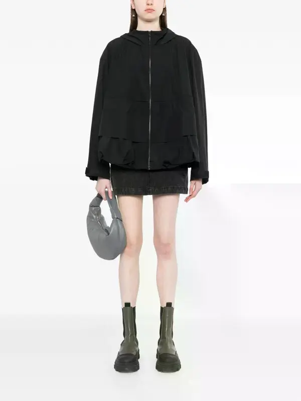 JNBY Drawstring-hem Hooded Jacket - Black