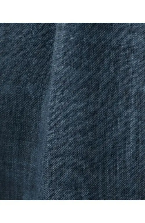 Mango Ramie Pajama Pants - Ink Blue