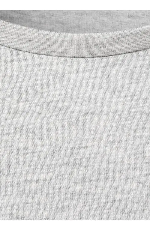 Mango Short Sleeve Pajama T-shirt - Light/pastel Grey