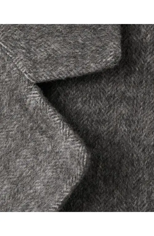 Mango Wool-blend Coat - Grey