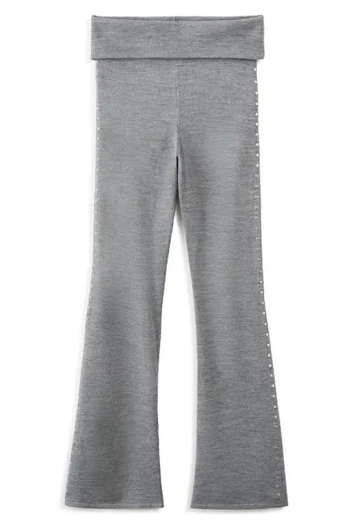 Mango Studded Knit Trousers