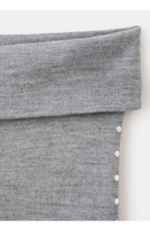 Mango Studded Knit Trousers