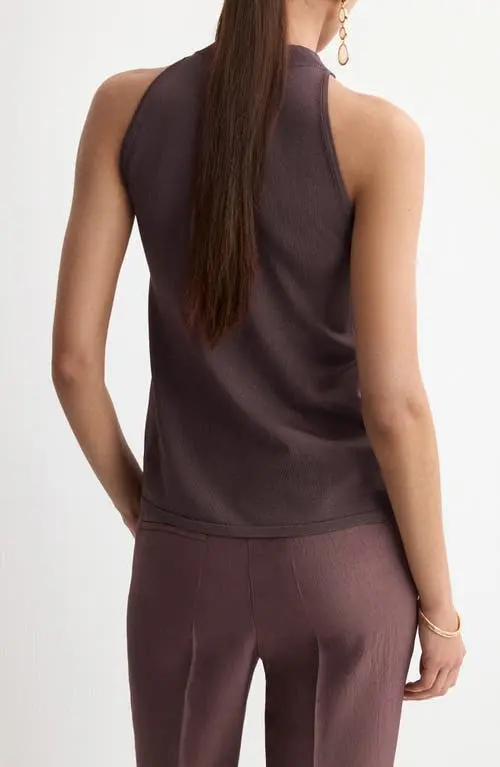 Mango Tie-neck Sleeveless Sweater