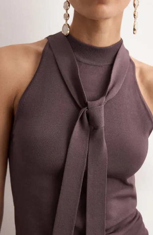 Mango Tie-neck Sleeveless Sweater