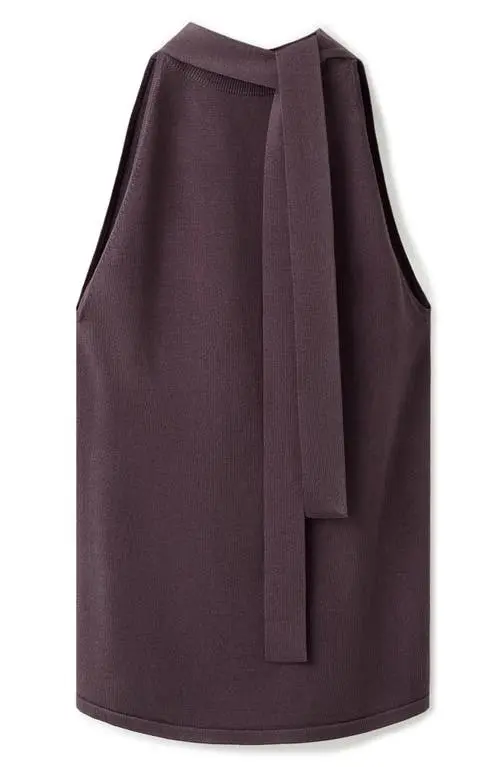 Mango Tie-neck Sleeveless Sweater