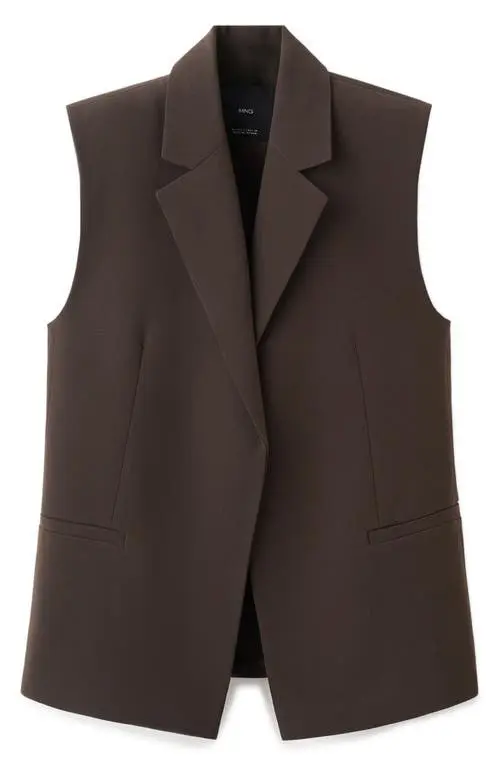 Mango Notch Lapel Vest