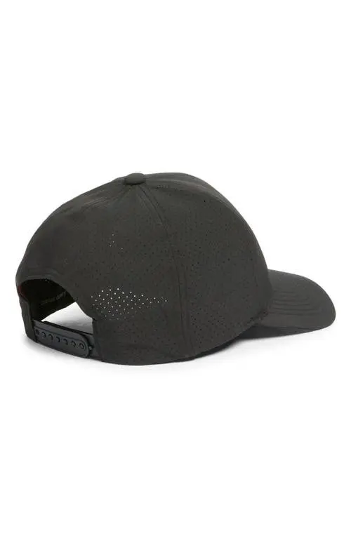 SANTO STUDIO Foil Insignia Performance Snapback Baseball Cap - Black