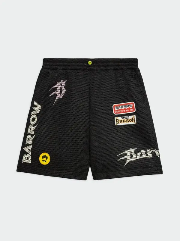 BARROW Textured Logo Shorts