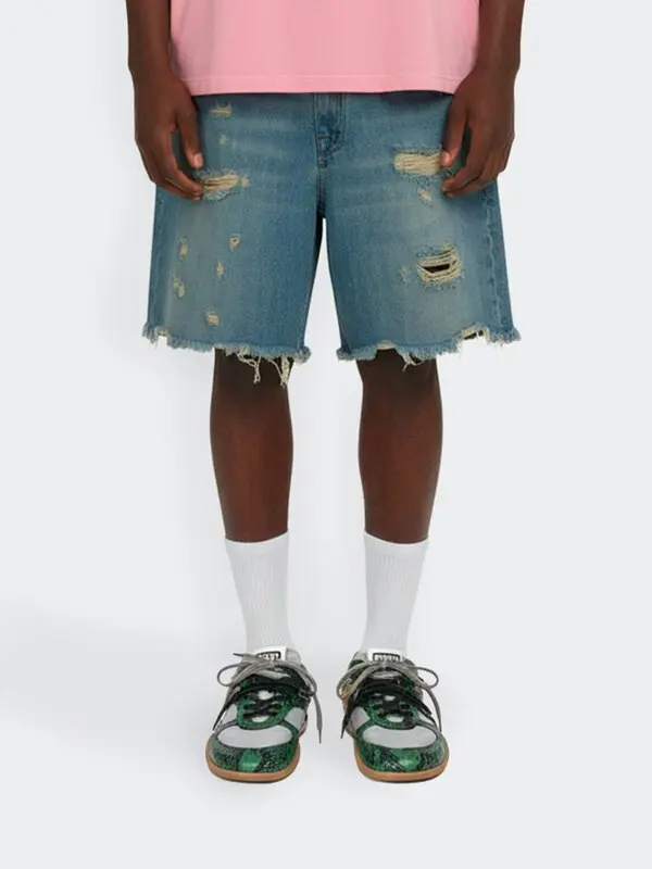 BARROW Distressed Shorts - Denim
