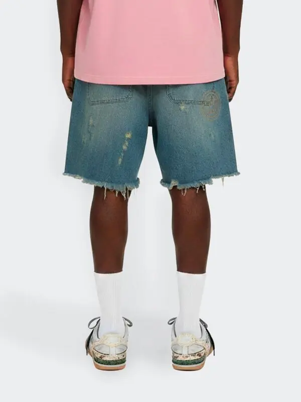 BARROW Distressed Shorts - Denim