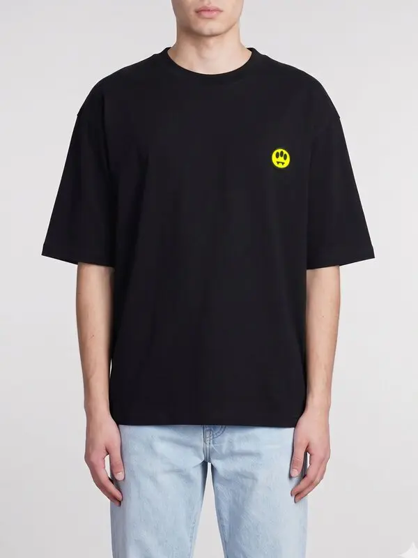 BARROW Cotton T-shirt With Logo - Black 1
