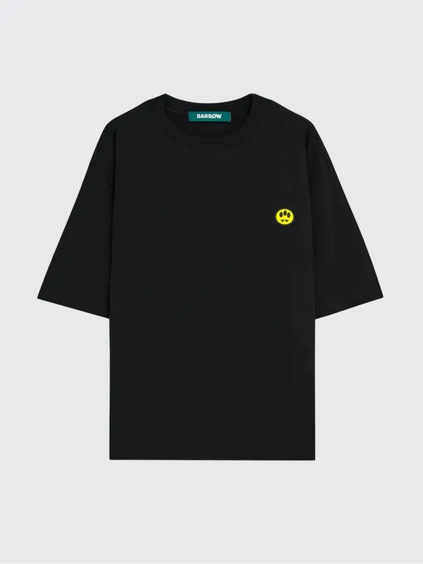 BARROW Cotton T-shirt With Logo - Black 1