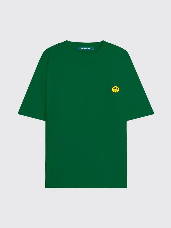 BARROW Cotton T-shirt With Logo - Green