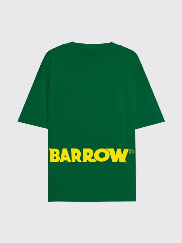 BARROW Cotton T-shirt With Logo - Green