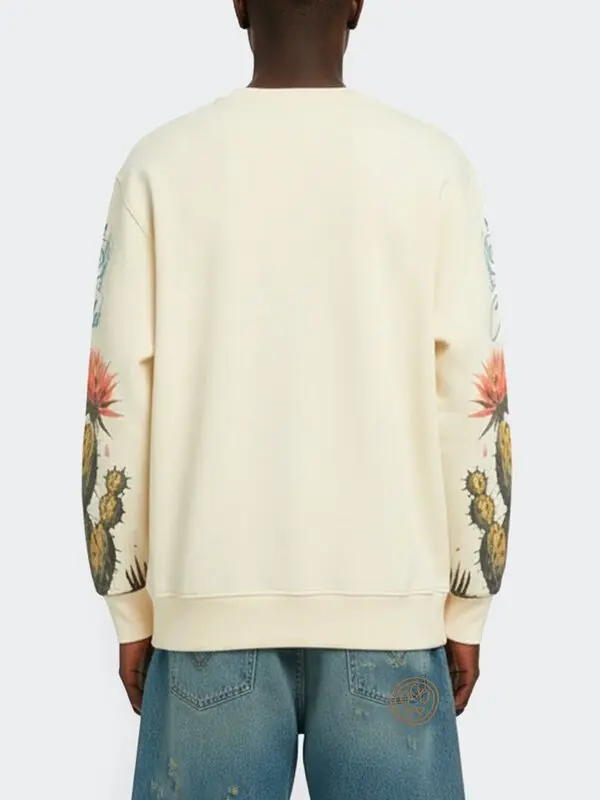 BARROW Crewneck Cotton Sweatshirt With Graphic Prints