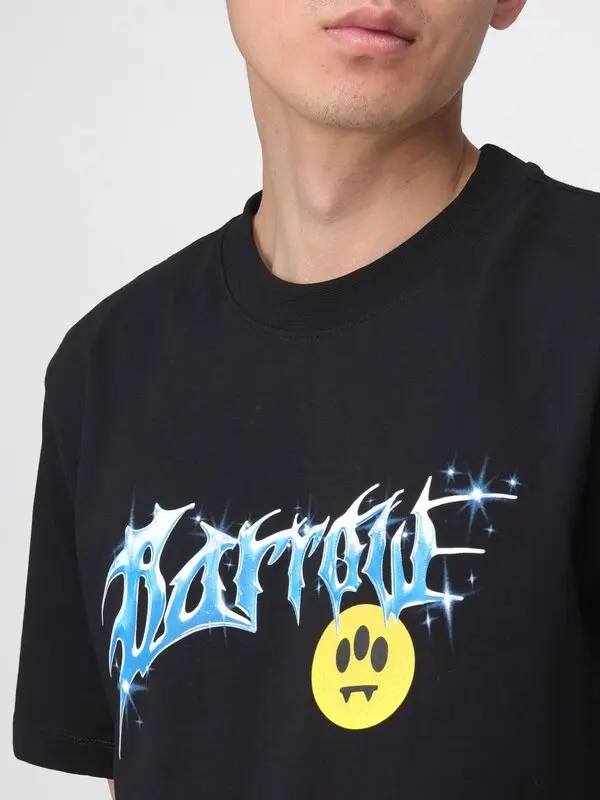 BARROW Cotton T-shirt With Logo - Black
