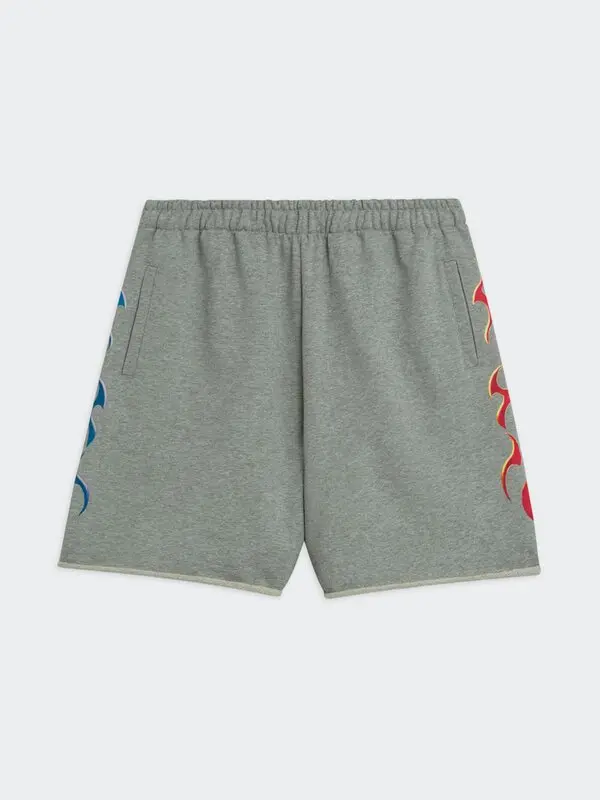 BARROW Embellished Fleece Shorts - Grey