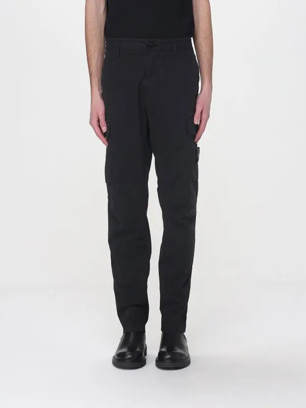 Stone Island Cargo Pants - Black