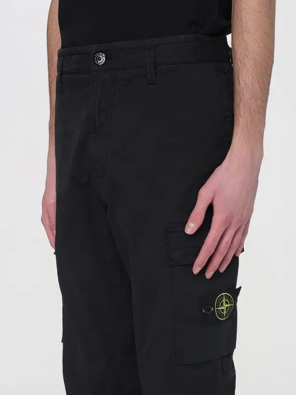 Stone Island Cargo Pants - Black