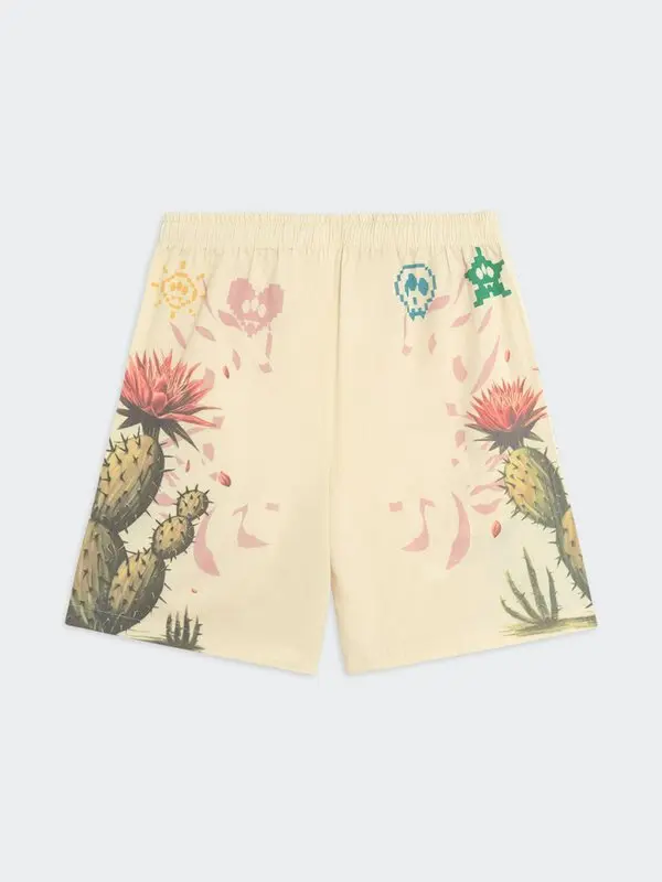 BARROW Printed Cotton Shorts - Cream