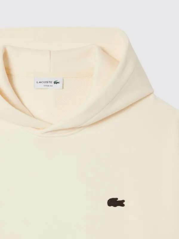 Lacoste Printed Cotton Hooded Sweatshirt