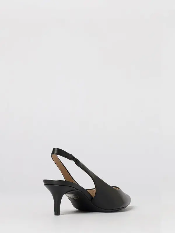 Ralph Lauren Smooth Leather Slingback Pumps - Black