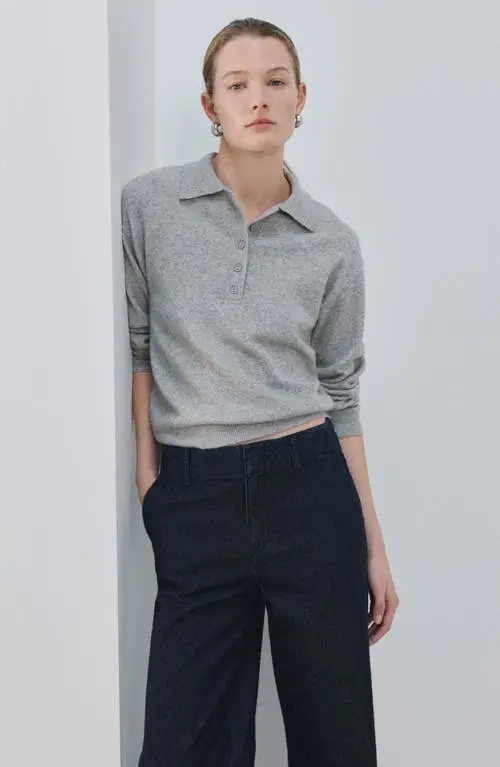 Mango Mid-rise Wide Leg Trouser Jeans - Open Blue