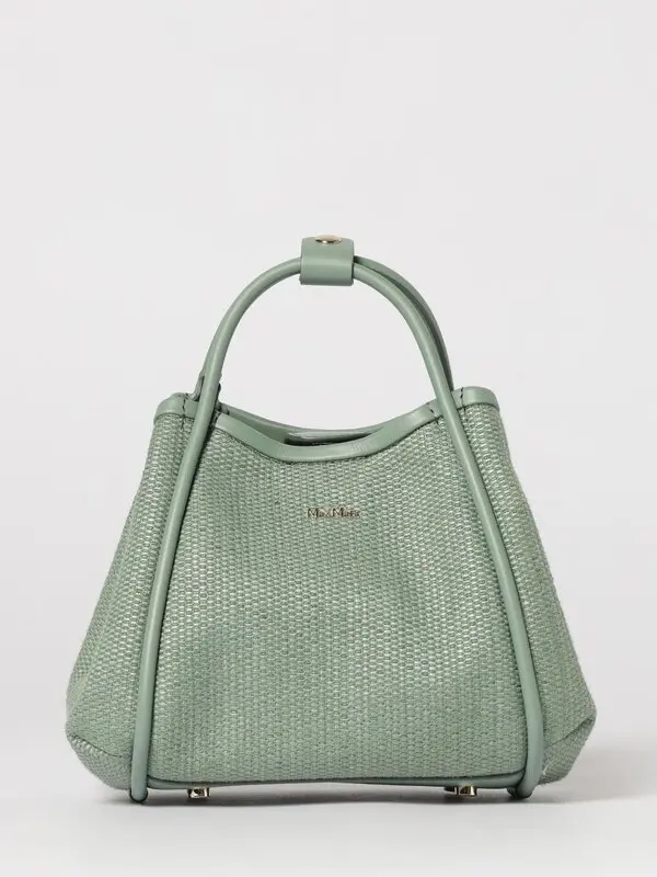 Max Mara Marine Raffia Handbag - Sage