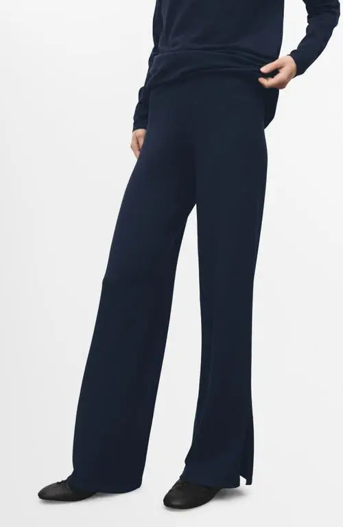 Mango Split Hem Knit Pants