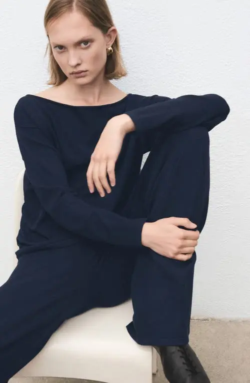 Mango Split Hem Knit Pants