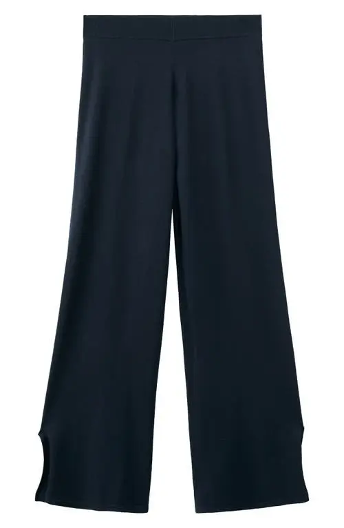 Mango Split Hem Knit Pants