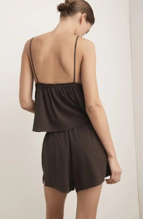 Mango Flowy Cotton Gauze Shorts