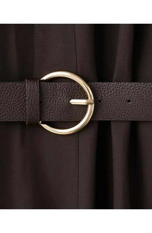 Mango Cap Sleeve Belted Jumpsuit