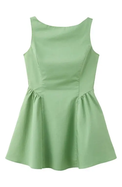 Mango Sleeveless Fit & Flare Cotton Minidress