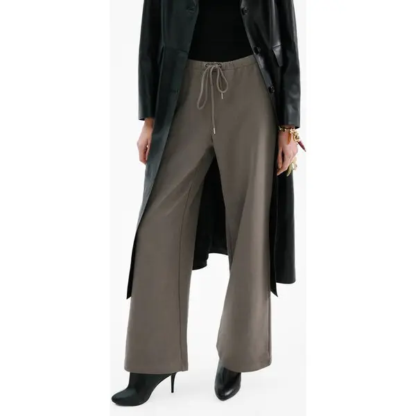 Mango Cotton Sweatpants With Drawstring Waist