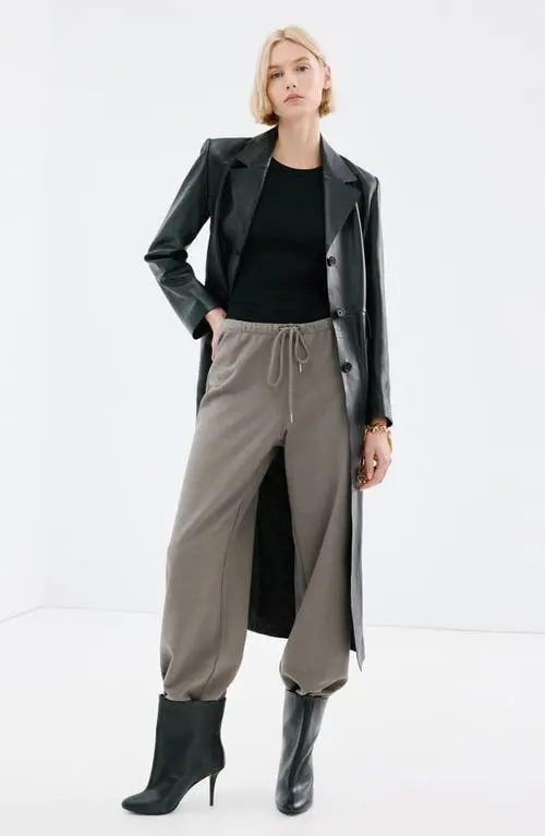 Mango Cotton Sweatpants With Drawstring Waist