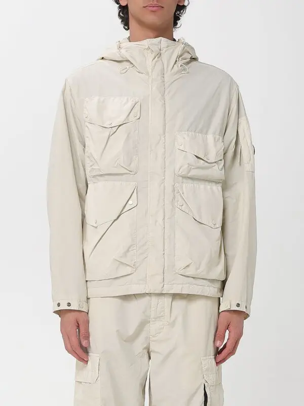 C.P. COMPANY Utility Jacket With Hood - Ice