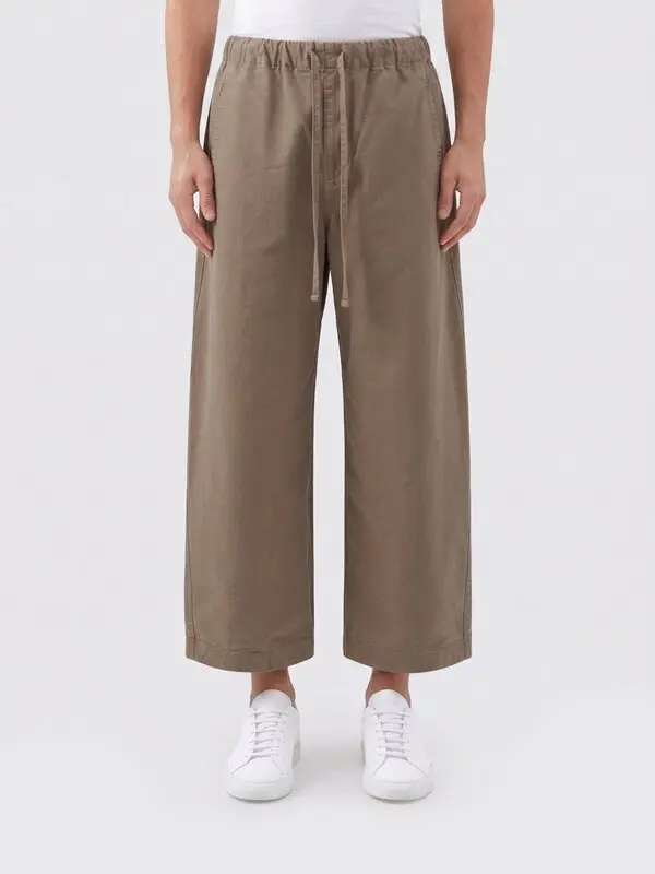 ENTIRE STUDIOS Wide Leg Cotton Trousers - Grey