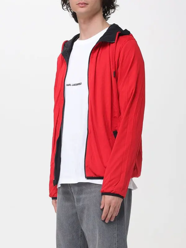 Karl Lagerfeld Hooded Windbreaker Jacket