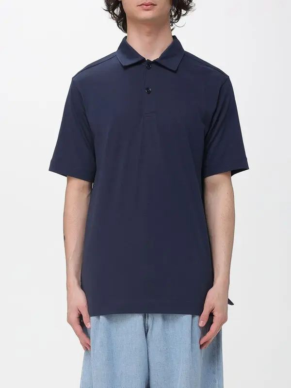 Dries Van Noten Basic Cotton Polo Shirt - Blue