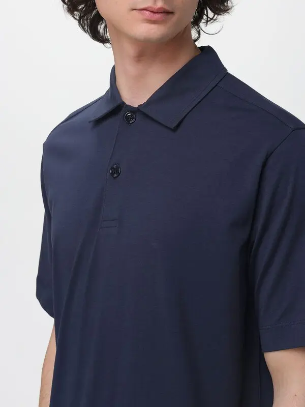 Dries Van Noten Basic Cotton Polo Shirt - Blue