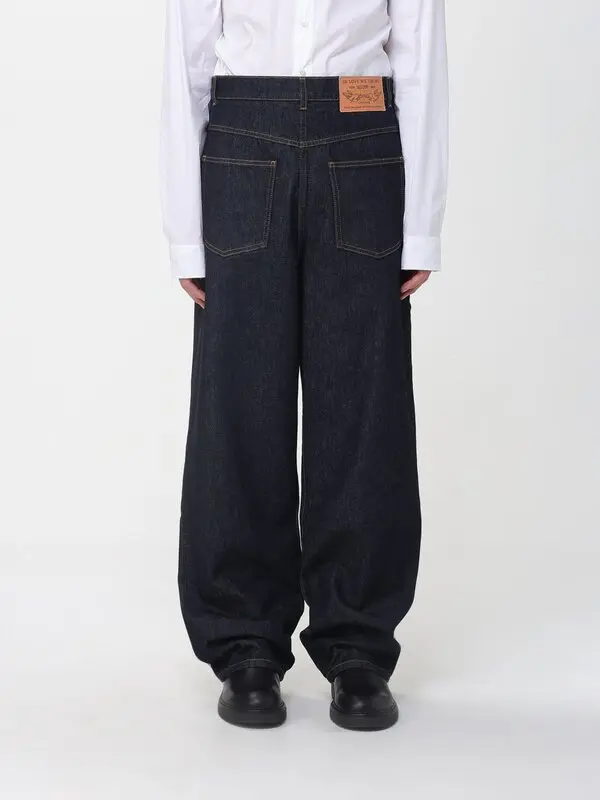 Moschino Wide-leg Jeans In Cotton - Denim