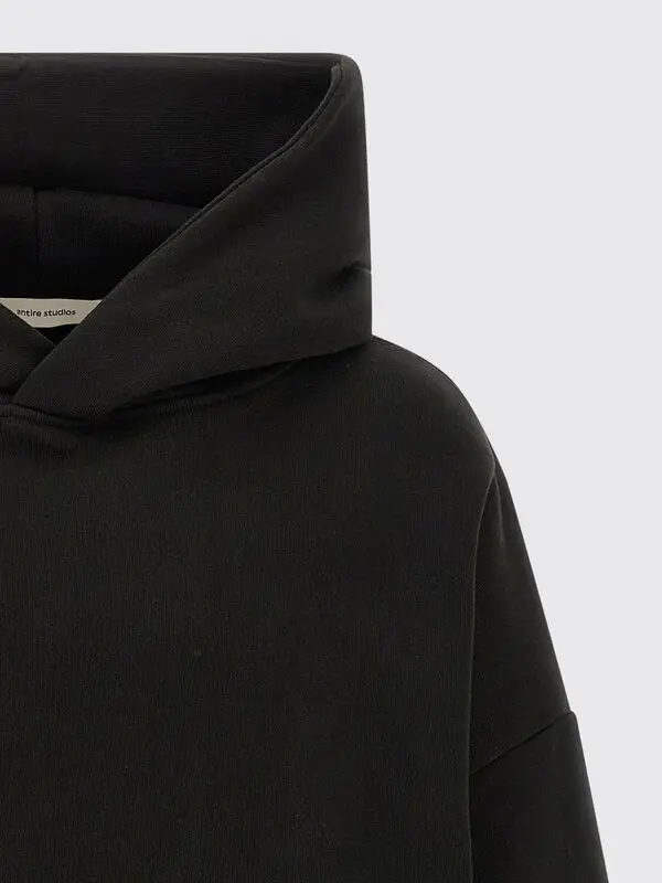ENTIRE STUDIOS Cotton Hoodie - Black 1